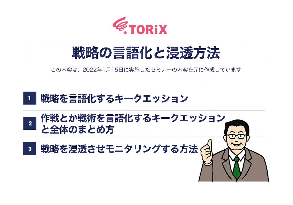 戦略の言語化と浸透方法 | TORIXTORIX